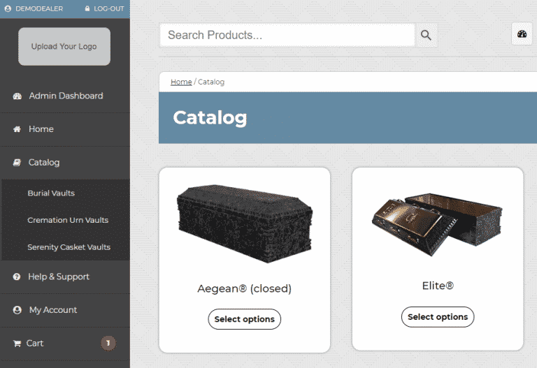Online Burial Vault Builder Tool: Trigard Connect by Trigard
